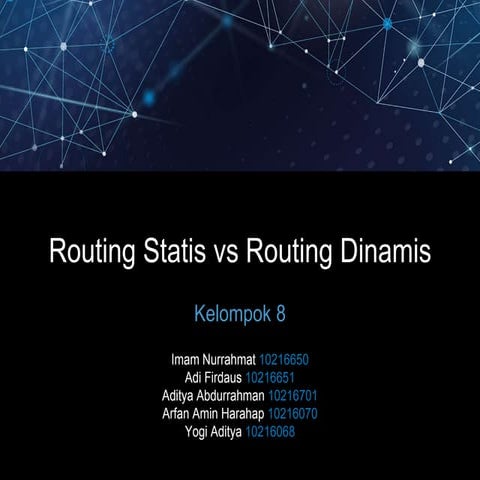 Routing Statis vs Routing Dinamis | PPT
