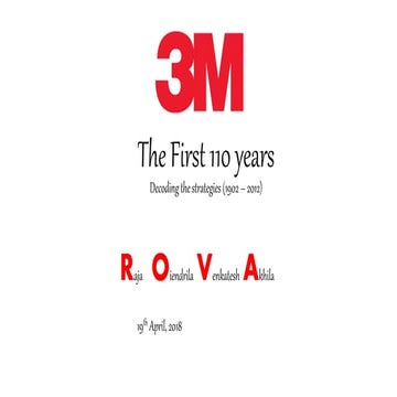3M (The first 110 years) - CASE ANALYSIS | PPTX