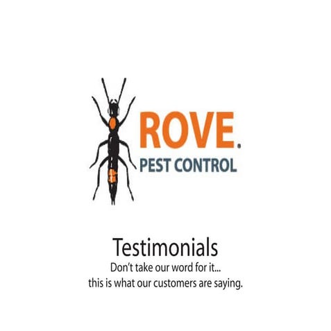 Rove pest control reviews | PPT