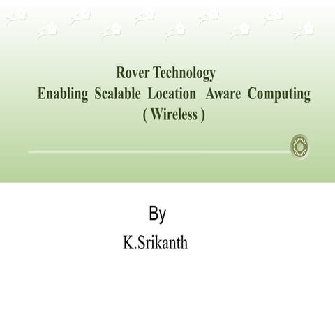 Rover technology.ppt