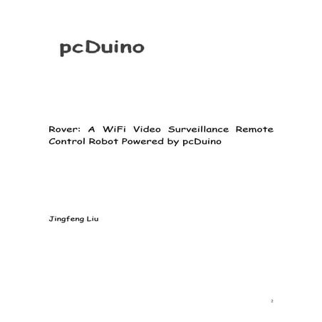 Rover+ +a+wi fi+video+surveillance+remote+robot++powered+by+pcduino-2 | PDF