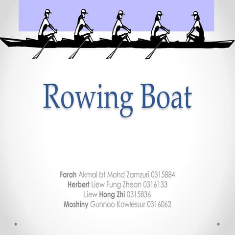Rowing boat presentation slides | PPT