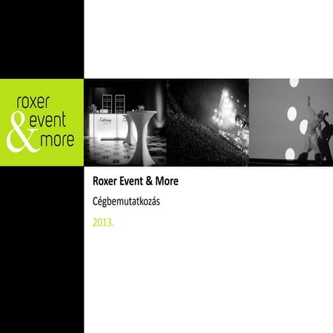 Roxer Event & More introduction | PPT