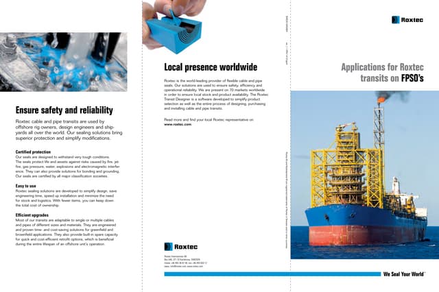 Roxtec MCT - Cable Entry Solutions for Process Industries | PPTX