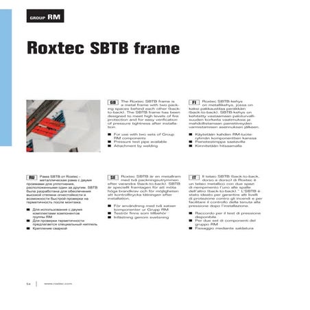 Roxtec Cable Transit Seals - Roxtec SK Cable Transit Frame | PDF