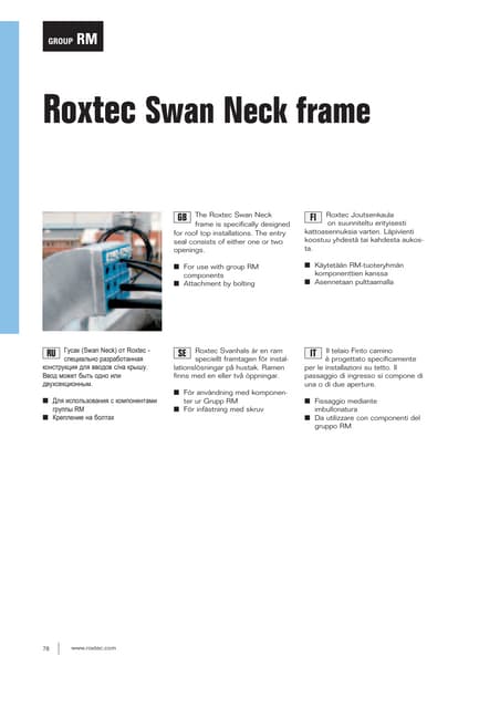 Roxtec Cable Transit Seals - Roxtec C KFO Cable Transit Frame | PDF