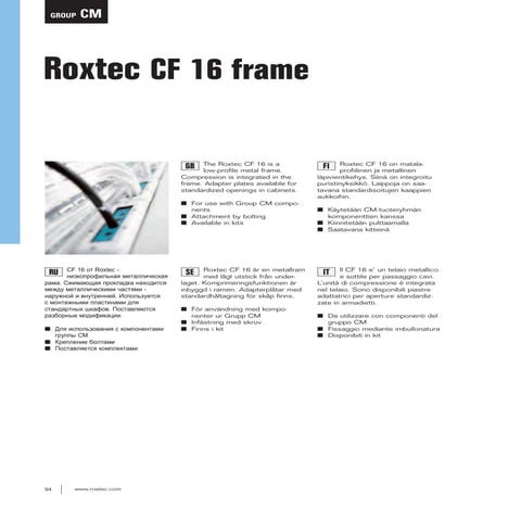Roxtec Cable Transit Seals - R Transit Frames | PDF