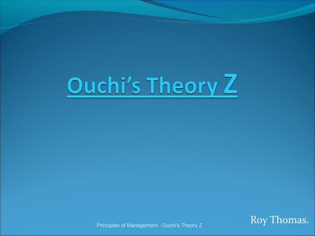 Evolution of Management Thought | PPT