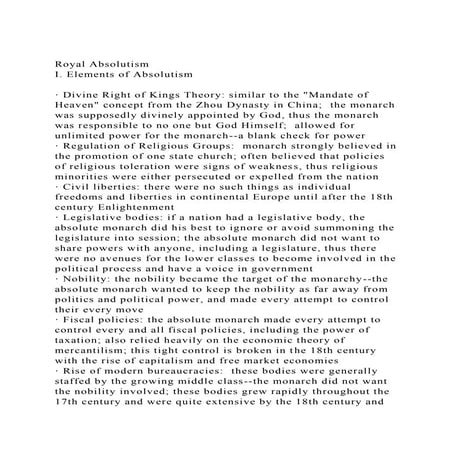 Age of Absolutism Power Point | PPT