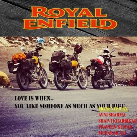 Royal enfield- advertisemnet | PPTX