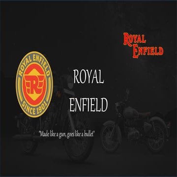 Royal enfield marketing plan | PPTX