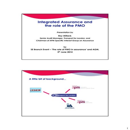 Integrated assurance and the role of the PMO | PDF