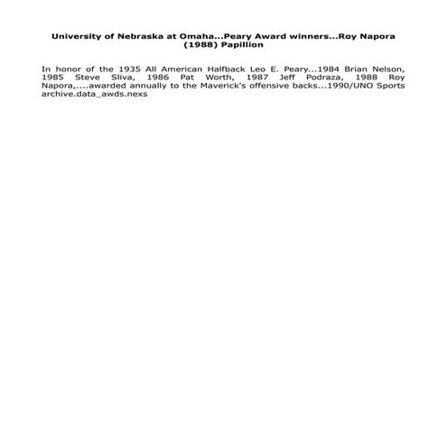 Roy Napora | PDF
