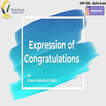 Expression Of Congratulations | PPTX