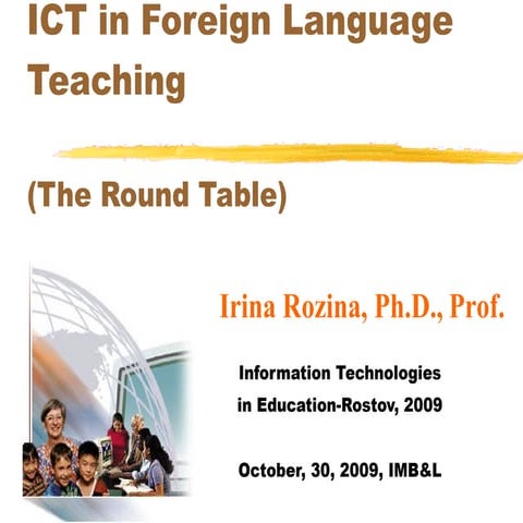 ICT in second language teaching | PPT