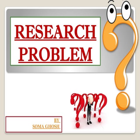 Identification of research problem | PPTX