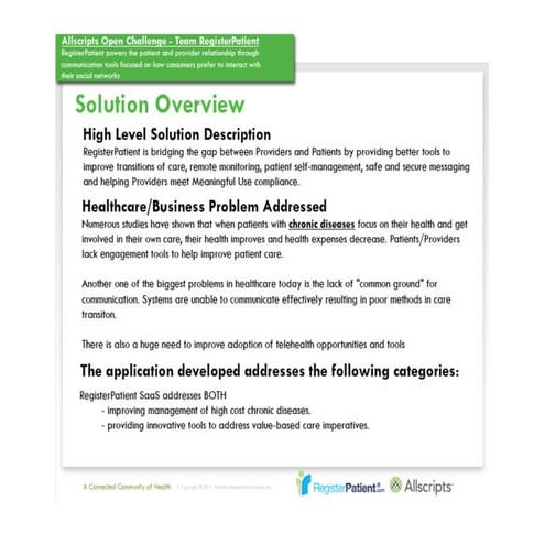 Rp allscripts-challenge | PPT
