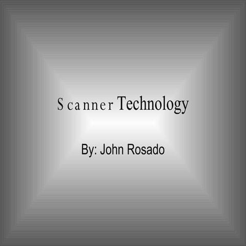 Rp1 John Rosado, Scanner Technology | ODP