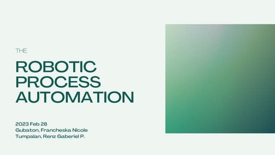 Role of Intelligent Robotic Process Automation (RPA) in Artificial ...