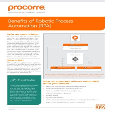 Benefits of Robotic Process Automation (RPA) | PDF | Robotics ...