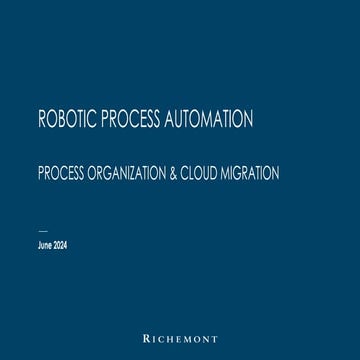 RPA - Orchestrator - Modern folder & Move to Cloud | PPT