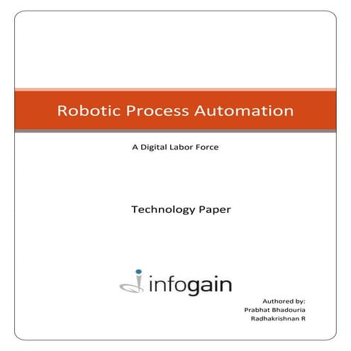 Robotic Process Automation (RPA) Automation Software That anyone Can ...
