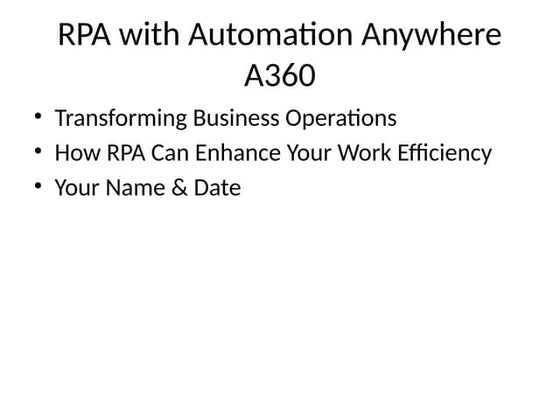 Rpa Solutions Implementation Timeframes And Best Practices Ppt