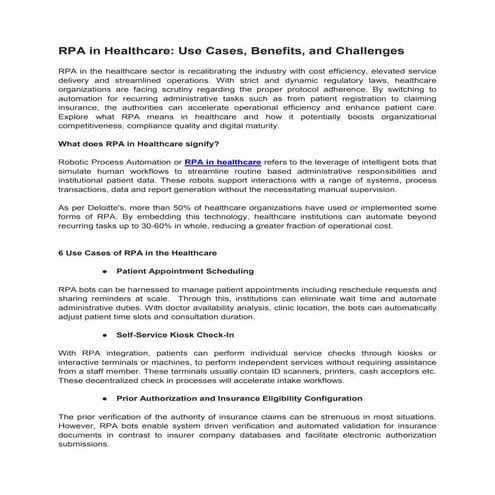 RPA in Healthcare_ Use Cases, Benefits, and Challenges.pdf