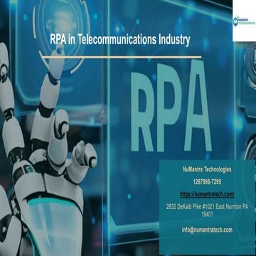 RPA in Telecommunications Industry | PPTX