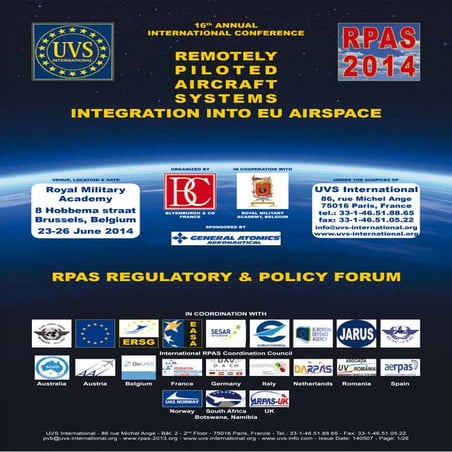 RPAS 2014 Conférence Programme (with bios & abstracts) | PDF