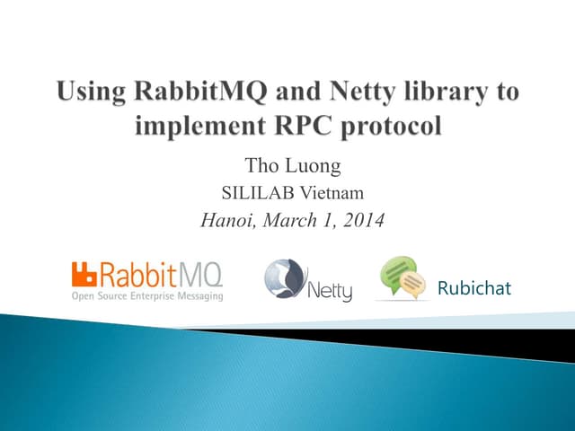 Using Rabbitmq And Netty Library To Implement Rpc Protocol Pptx Web