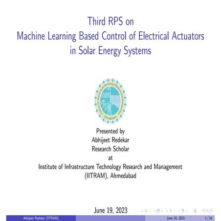 Electrical Engineering research progress presentation | PDF