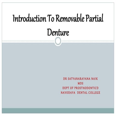 Kennedy’s Classification in Cast Partial Denture | PPTX