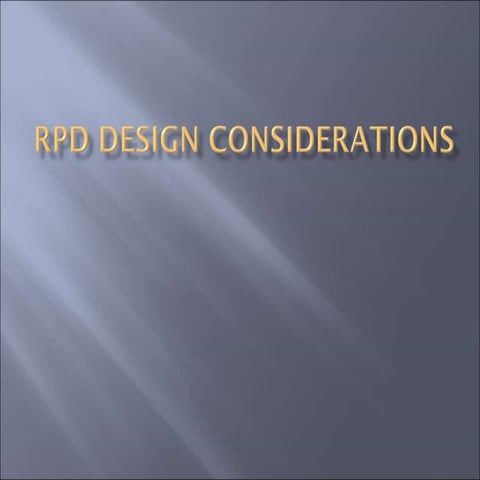 26. designing of rpd | PPT