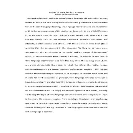 English-Spanish translation of the tex "Lexical Acquisition in the ...
