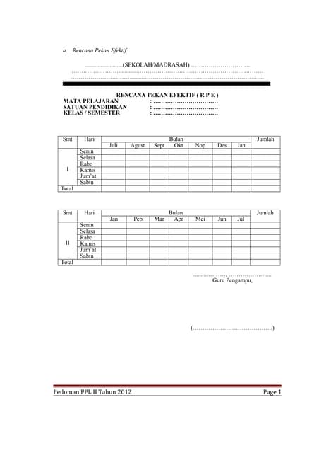 Prota dan Prosem Kelas 7 Semester Genap | PDF