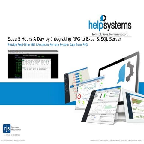 Save 5 Hours a Day by Integrating RPG to Excel & SQL Server | PPTX