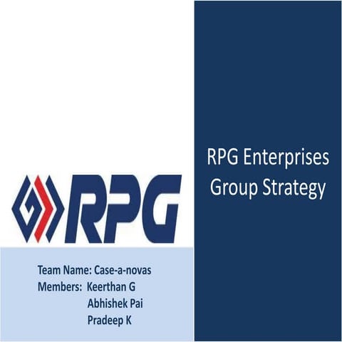 RPG group growth strategy- Keerthan G | PDF