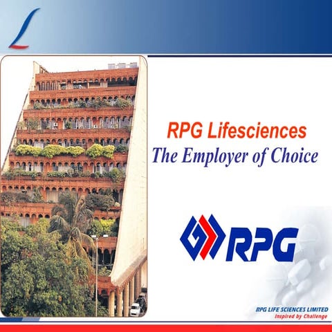 RPG Life Sciences The Employer of Choice | PPT