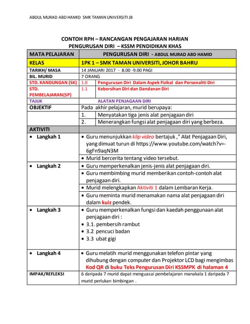 rph minggu orentasi | PDF