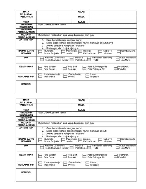 RPH MINGGU TRANSISI | PDF