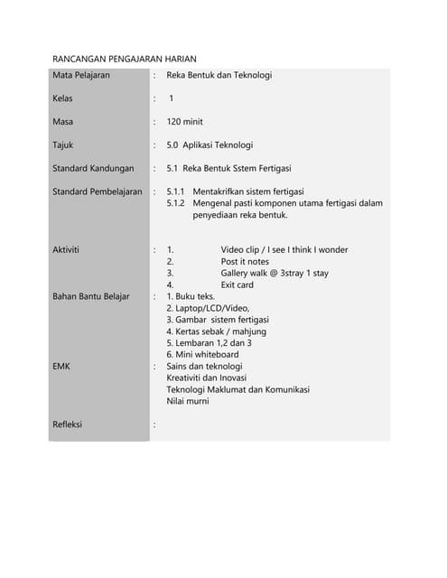 RBT TINGKATAN 2: Bab 2.6 reka bentuk makanan part 1 | PDF