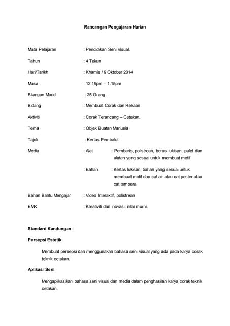 Rph pk tahun 5 | PDF