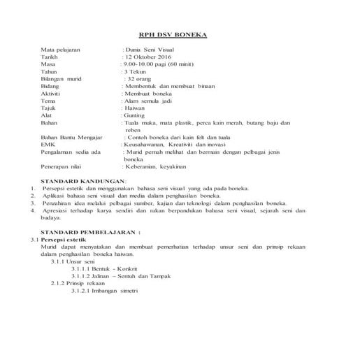 Rph dsv boneka | DOCX