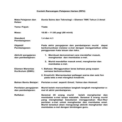 Rph (harian) tmk | DOC