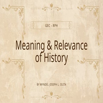 RPH LESSON 1 - Meaning & Relevance of History.pptx