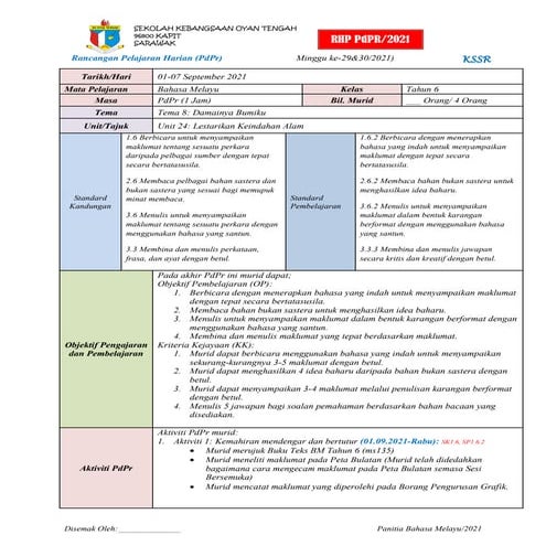 Rph pdpr bm_t6_01-07.09.2021-m29&m30 | PDF