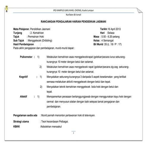 Rph pj t4 kem asas hoki 4 s | DOCX