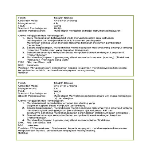 Rp hsenitahun 4 | DOCX