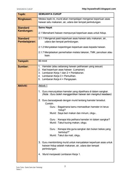 Menu Standard Prasekolah KPM | PDF